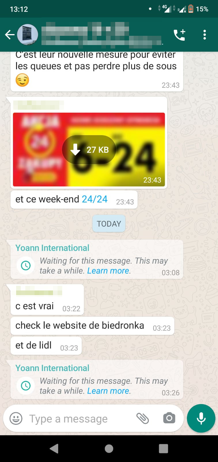 Waiting For This Message: Solution [Whatsapp]